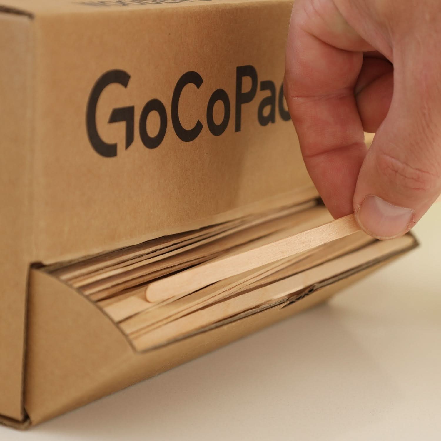 Wooden Stirrers - Pack of 1000 - 5.5"/14cm - in Dispenser Box with ...